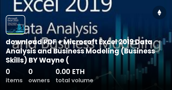 download PDF + Microsoft Excel 2019 Data Analysis and Business Modeling ... download PDF + Microsoft Excel 2019 Data Analysis and Business Modeling ...