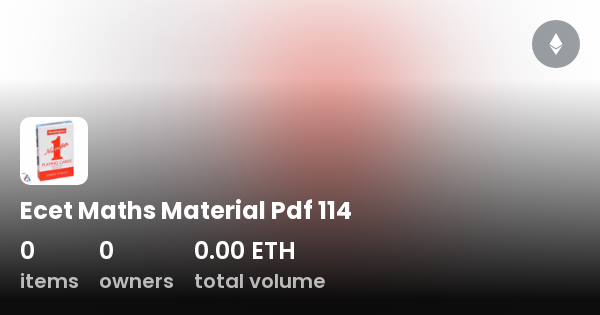 Ecet Maths Material Pdf 114 - Collection | OpenSea Ecet Maths Material Pdf 114 - Collection | OpenSea