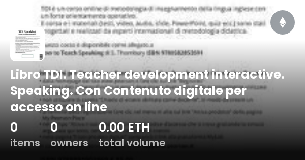 Libro TDI. Teacher development interactive. Speaking. Con Contenuto ... Libro TDI. Teacher development interactive. Speaking. Con Contenuto ...