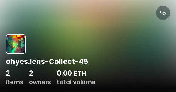 Ohyes Lens Collect 45 Collection Opensea