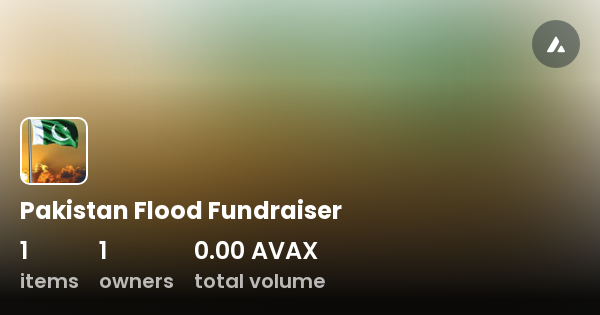 Pakistan Flood Fundraiser - Collection | OpenSea Pakistan Flood Fundraiser - Collection | OpenSea