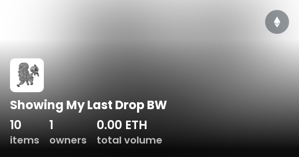 Showing My Last Drop Bw Collection Opensea