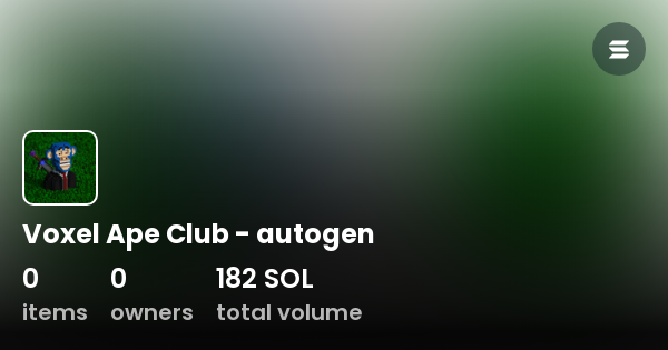Voxel Ape Club - autogen - Collection | OpenSea Voxel Ape Club - autogen - Collection | OpenSea